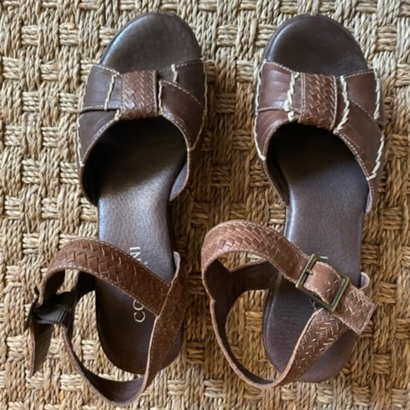 Cordani | Shoes | Cordani Italian Made Leather Platform Sandals Size 39 ...